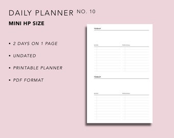 Mini HP PRINTABLE Quadrant to Do List Planner Insert - Etsy
