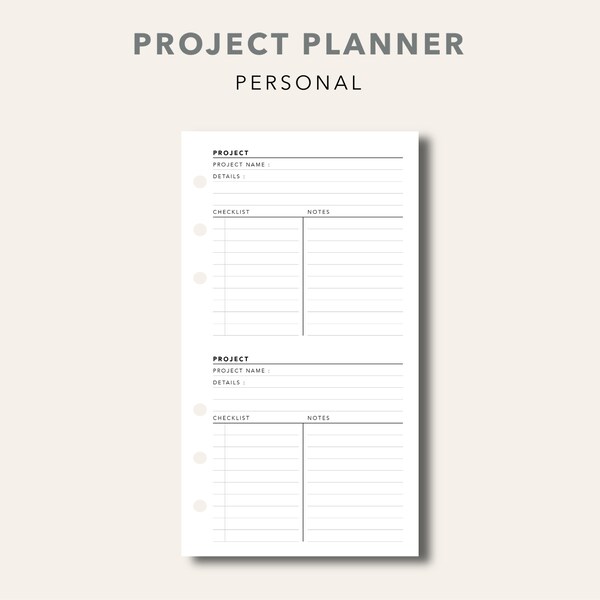 Project Planner - Etsy