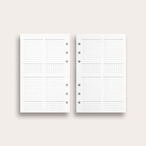 List Bundle No. 1, FC Compact Size Printable Checklist Template ...