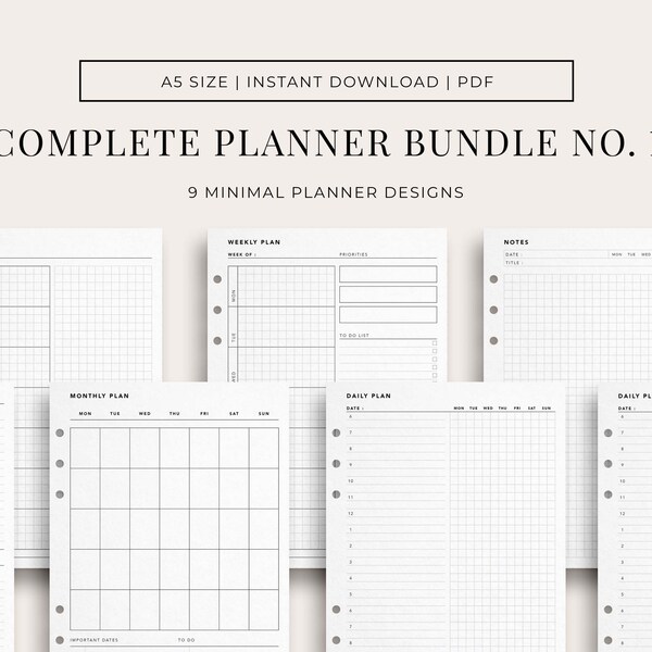 Planner Bundle - Etsy