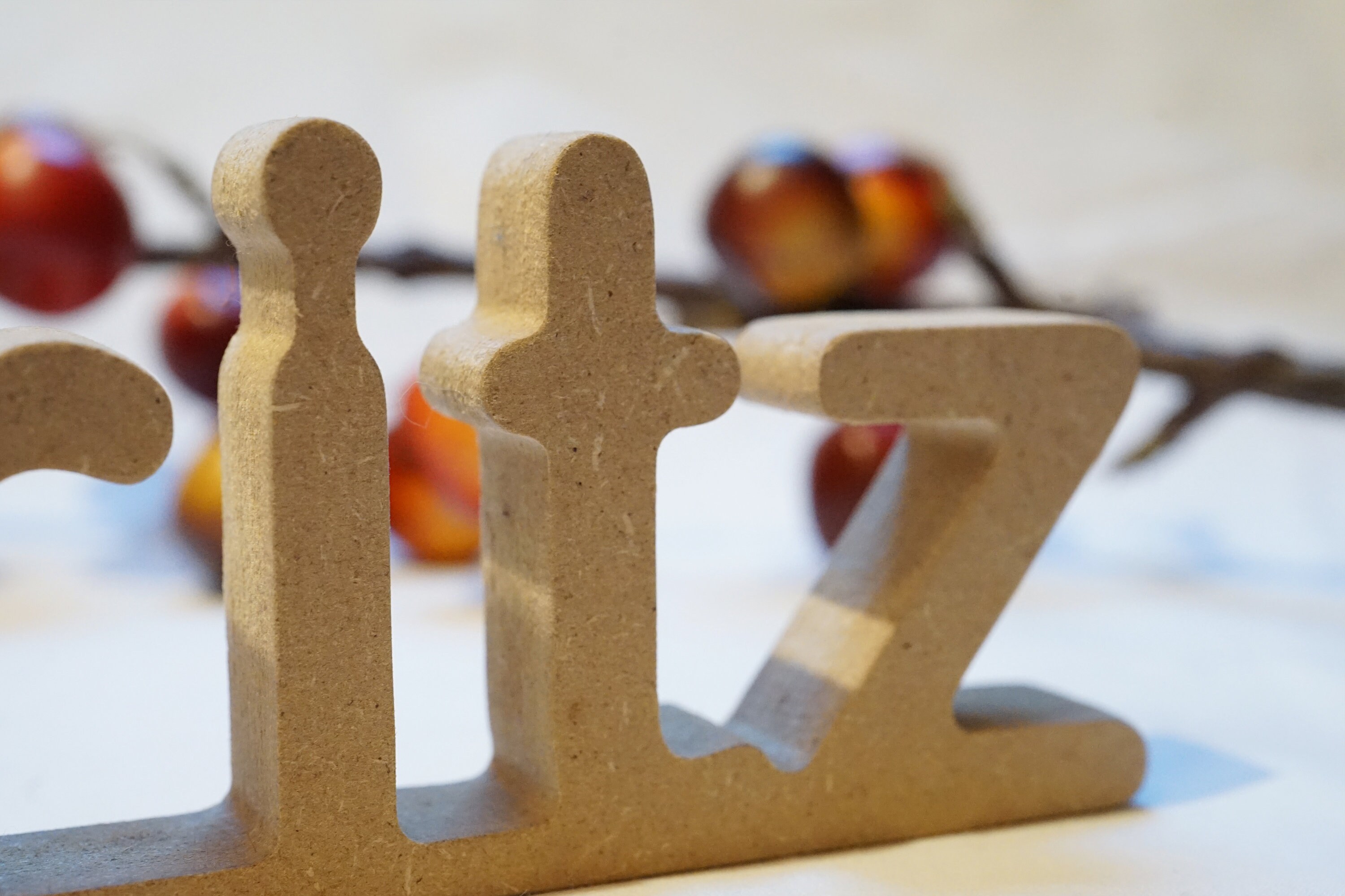 Personalized Lettering Name Plate Door Sign in Natural Color - Etsy