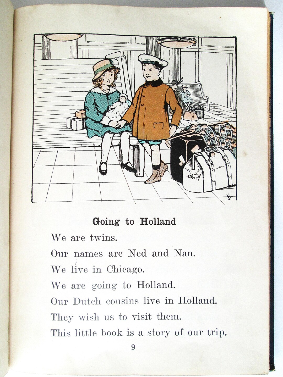 1916 Children's Book ned and Nan in Holland by Emma Gertrude Olmstead ...