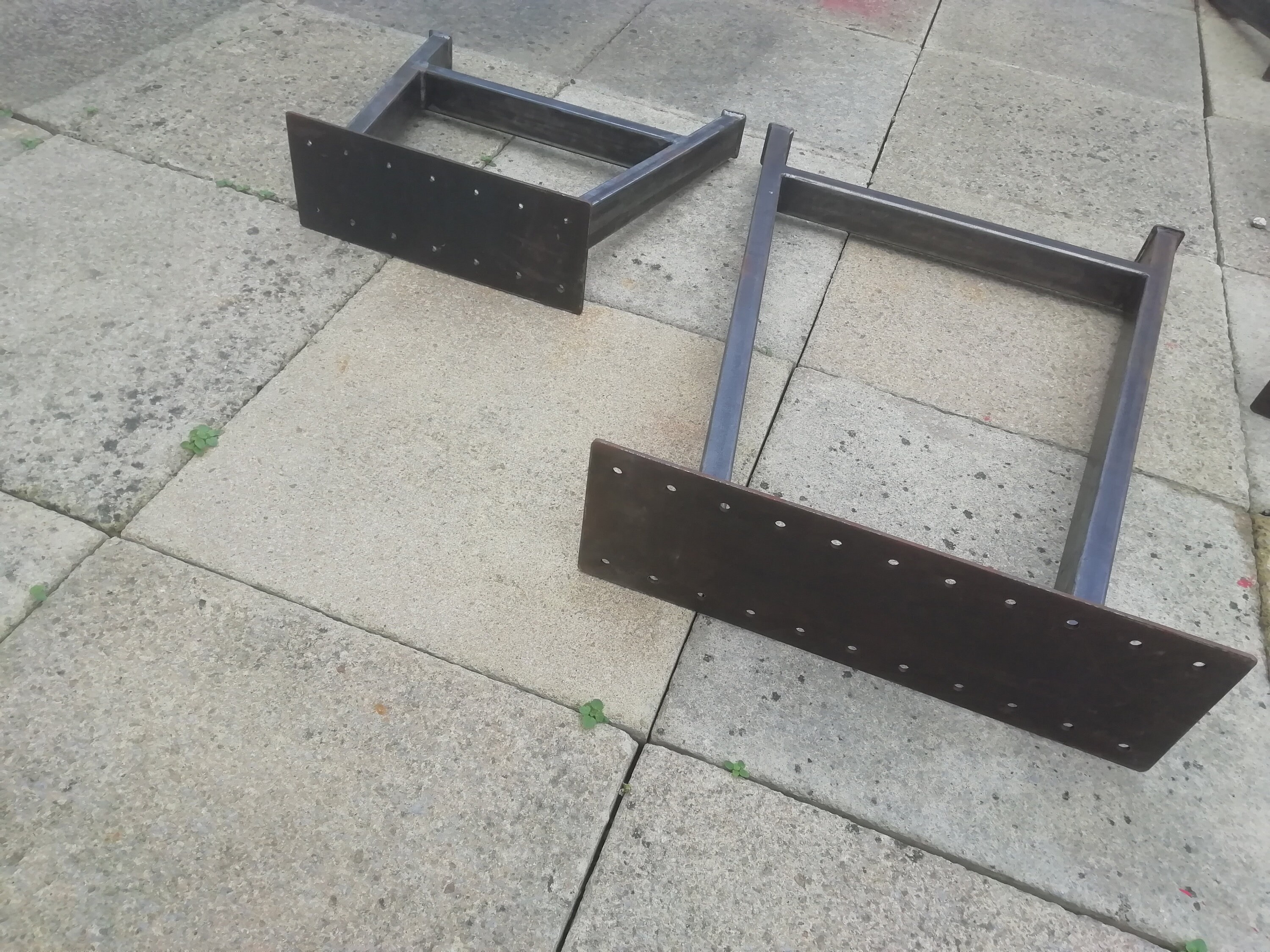 2 X Industrial Metal Table Legs A Frame Style Set of 2 - Etsy UK
