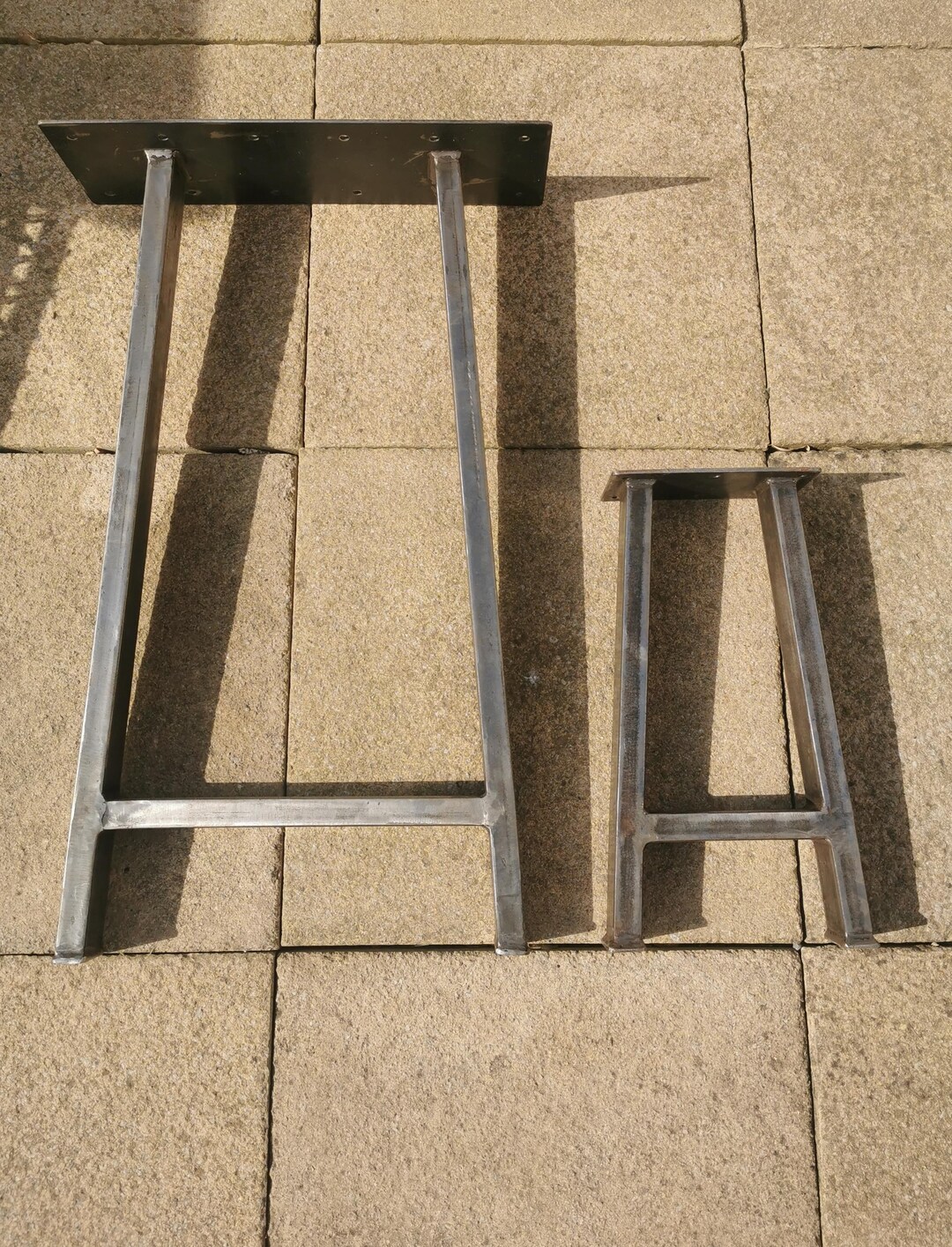 2 X Industrial Metal Table Legs - A Frame Style - Set of 2 - Etsy