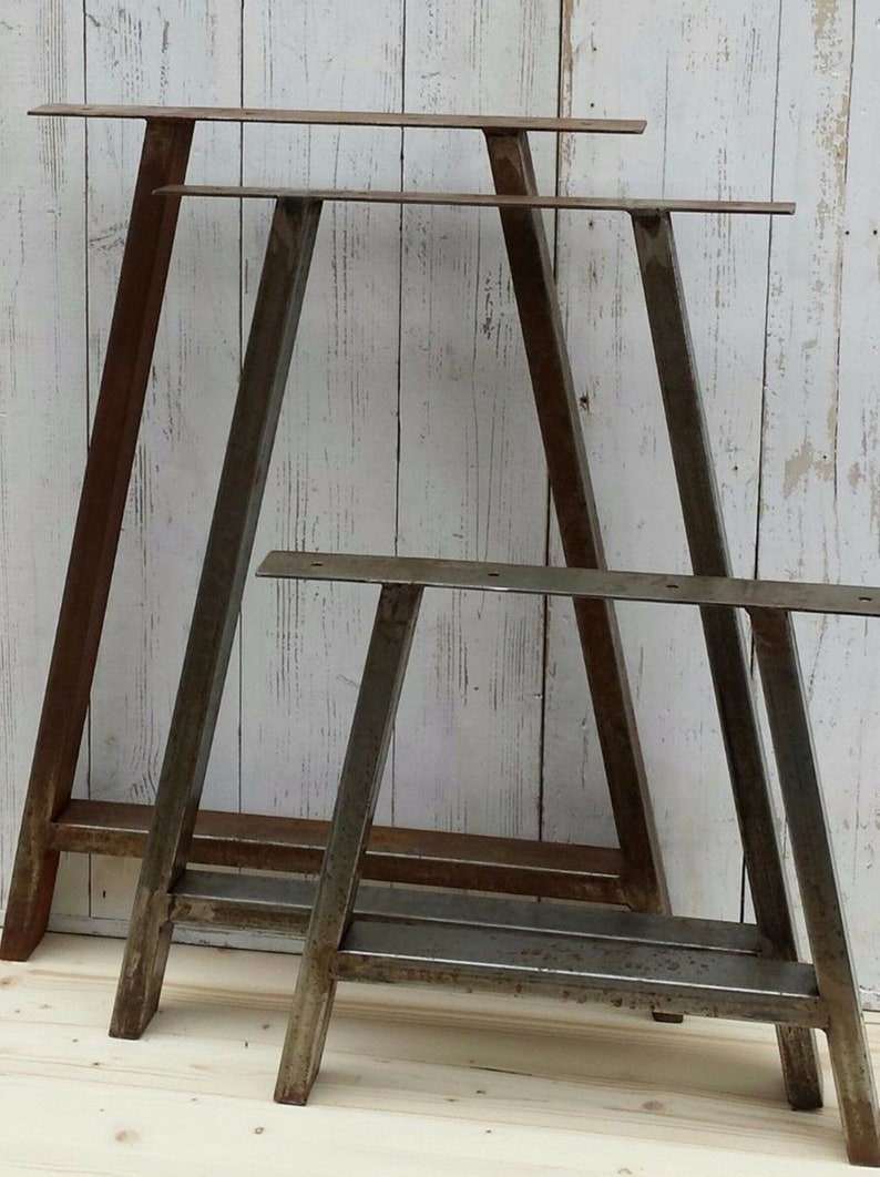 2 X Industrial Metal Table Legs A Frame Style Set of 2 - Etsy UK