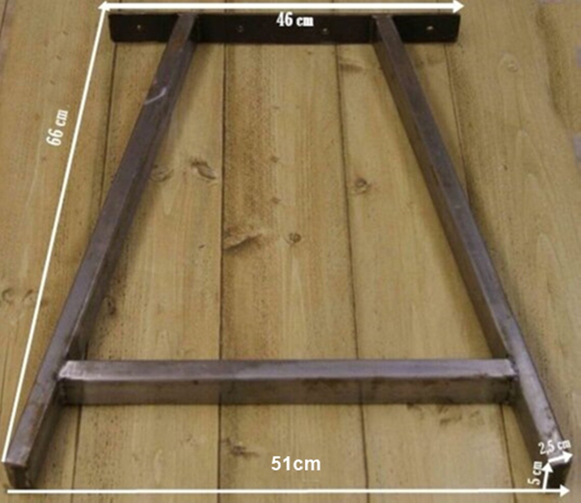 2 X Industrial Metal Table Legs A Frame Style Set of 2 - Etsy UK