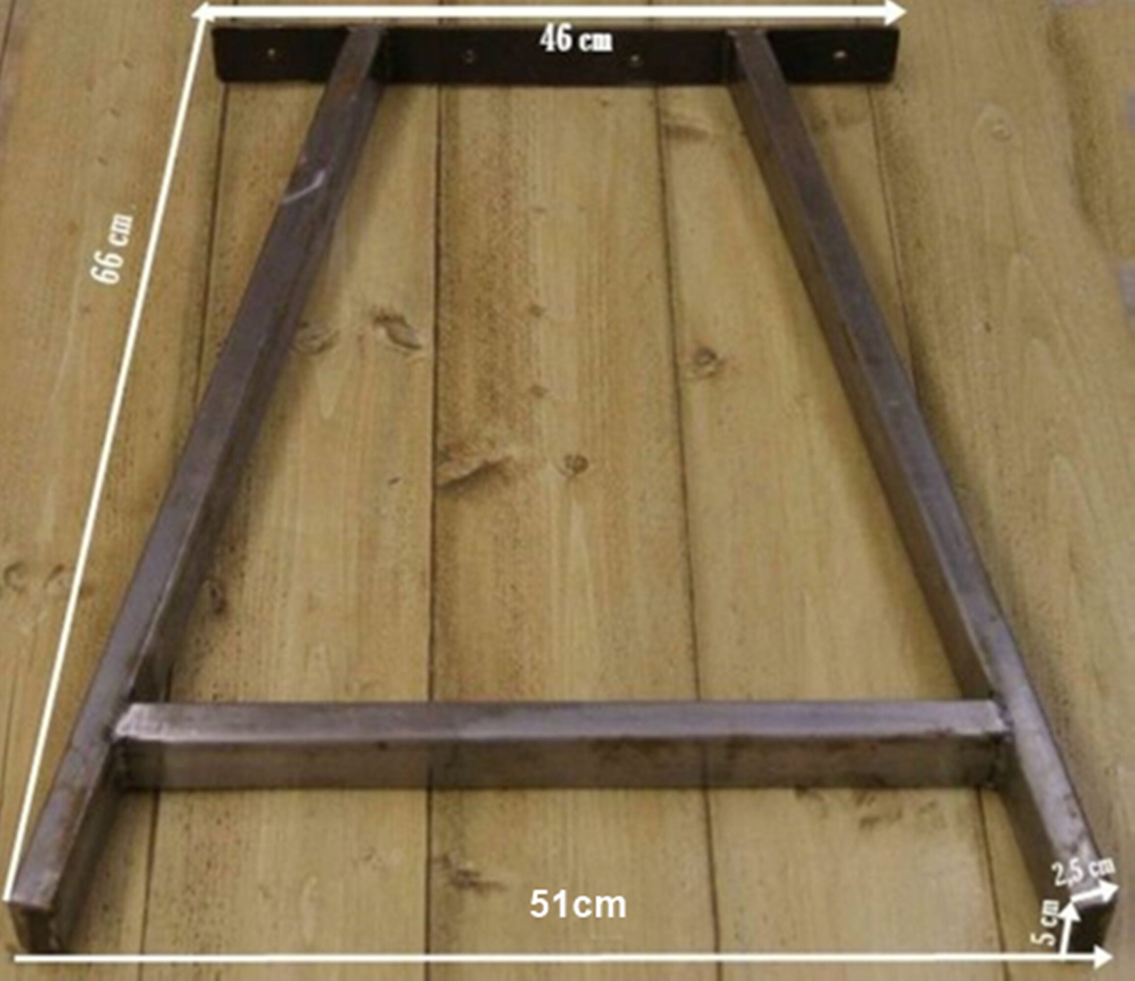 2 X Industrial Metal Table Legs A Frame Style Set of 2 - Etsy