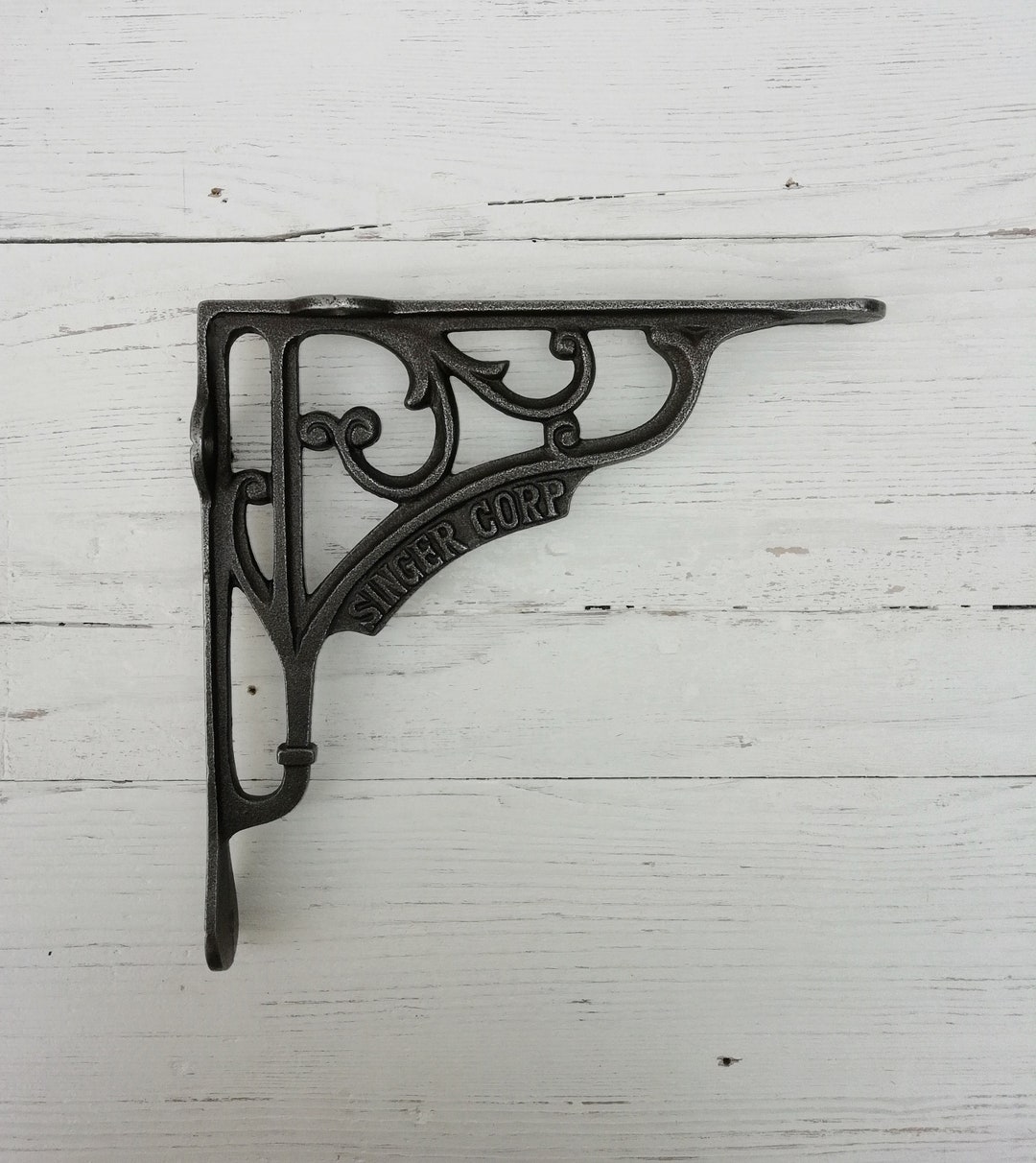 1pc Decorative Shelf Support SINGER Design Bracket, Wall Support Books ...