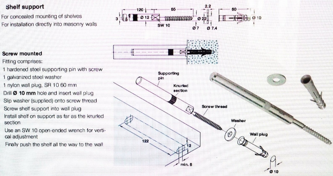 1pc Concealed Shelf Supports Brackets Hidden Floating Shelves | Etsy