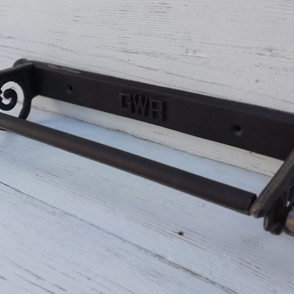 Vintage Cast Iron Paper Towel Holder - Etsy