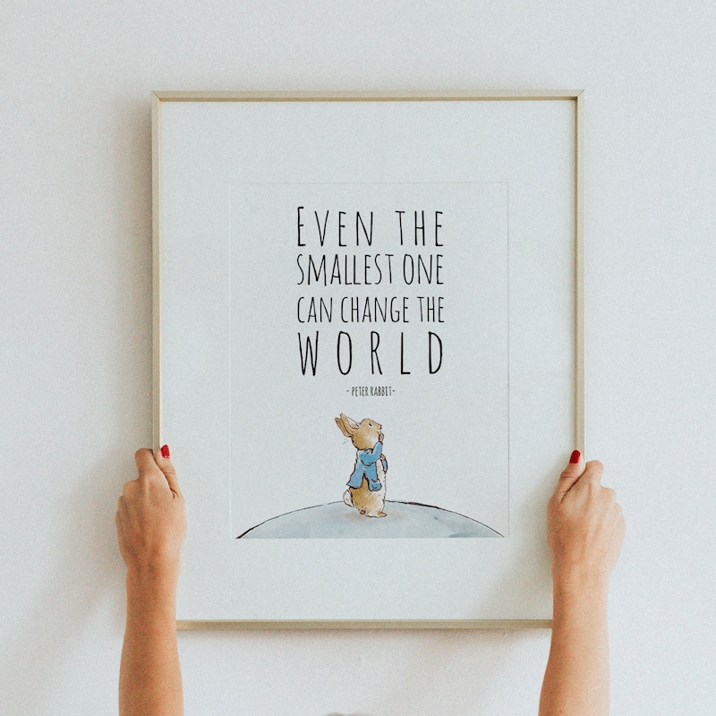 Peter Rabbit Quote - Etsy