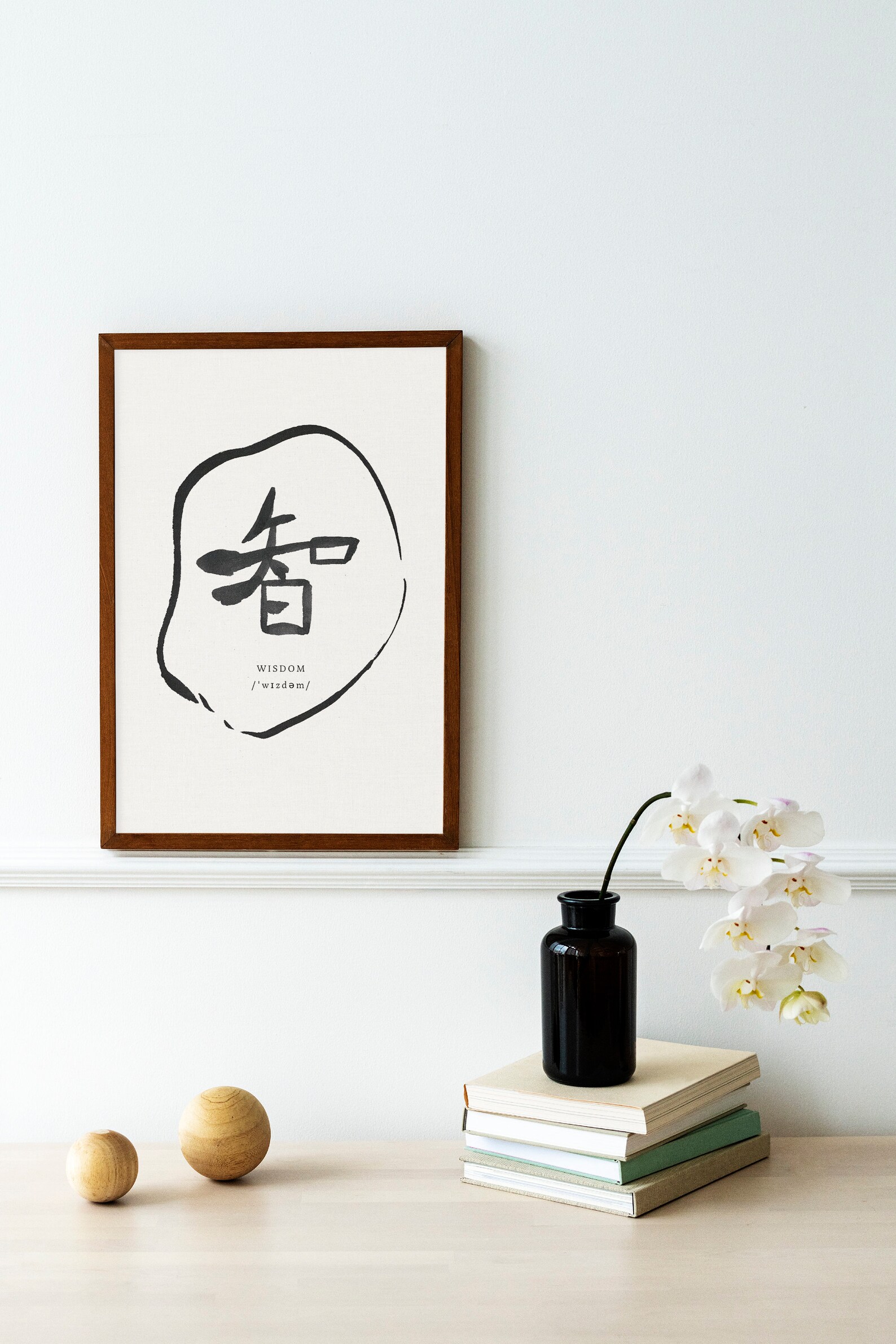 Kanji WISDOM Character INSTANT DOWNLOAD Zen Print Kanji - Etsy