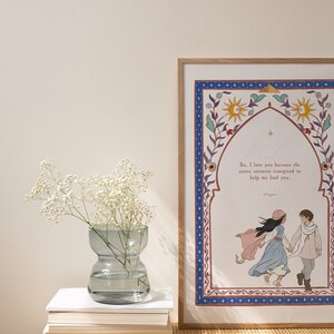 So I Love You Because, the Alchemist Print, Paulo Coelho Quote, Printed ...