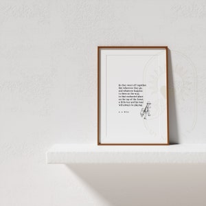Minimalist Winnie the Pooh Print, INSTANT DOWNLOAD, Birth, Christening ...