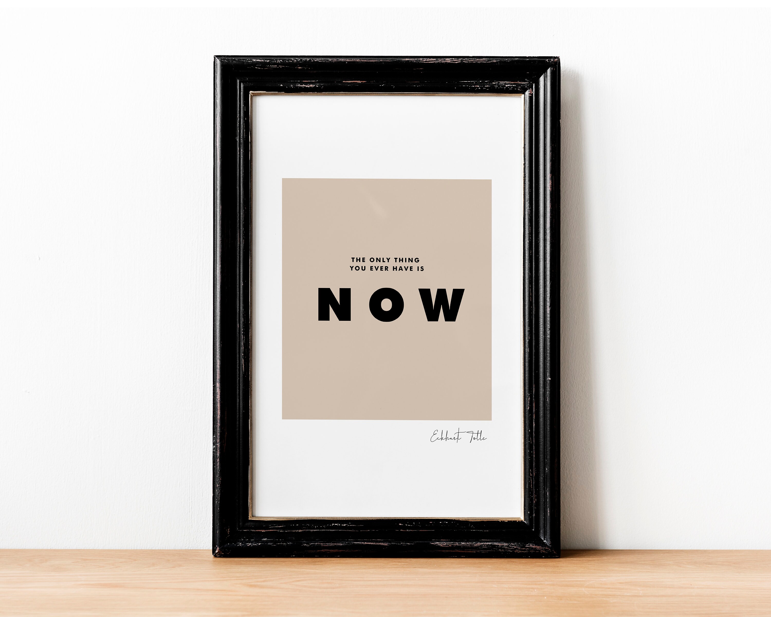 The Power of Now Print INSTANT DOWNLOAD Eckhart Tolle Quote | Etsy