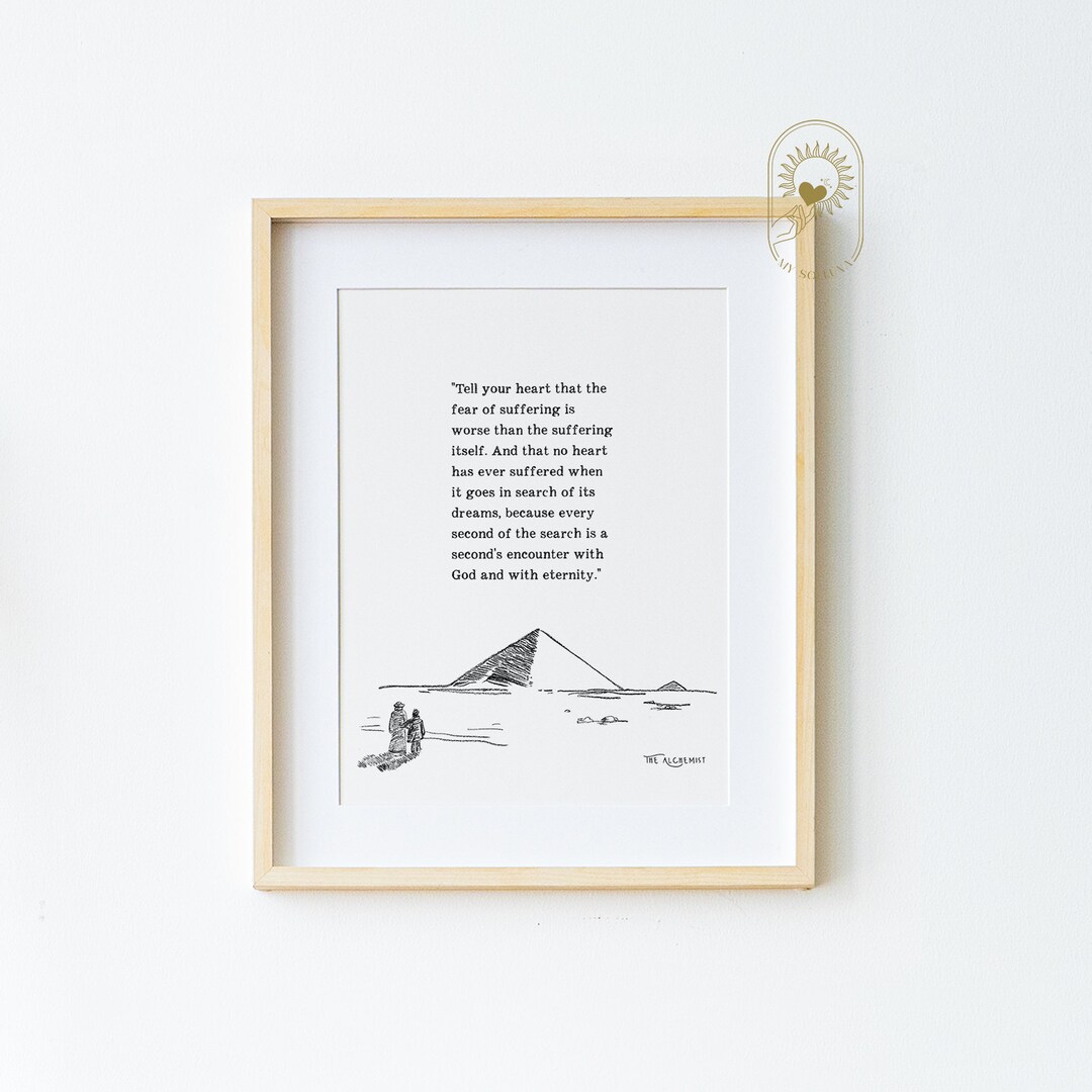 The Alchemist Digital Print, Paulo Coelho Quote, Instant Download ...
