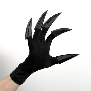 Black Claws Cosplay Costume Hand Nails Full Set Gloves Talons - Etsy