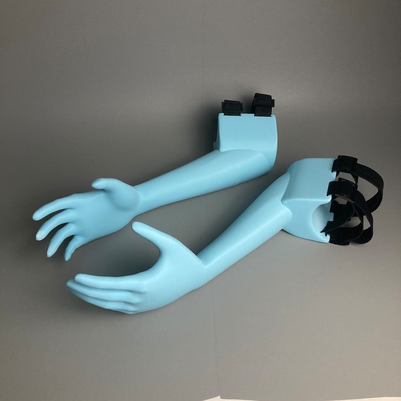 Blue Witch Prosthetic Arms Costume Prop Cosplay Custom Sized 3D Printed ...