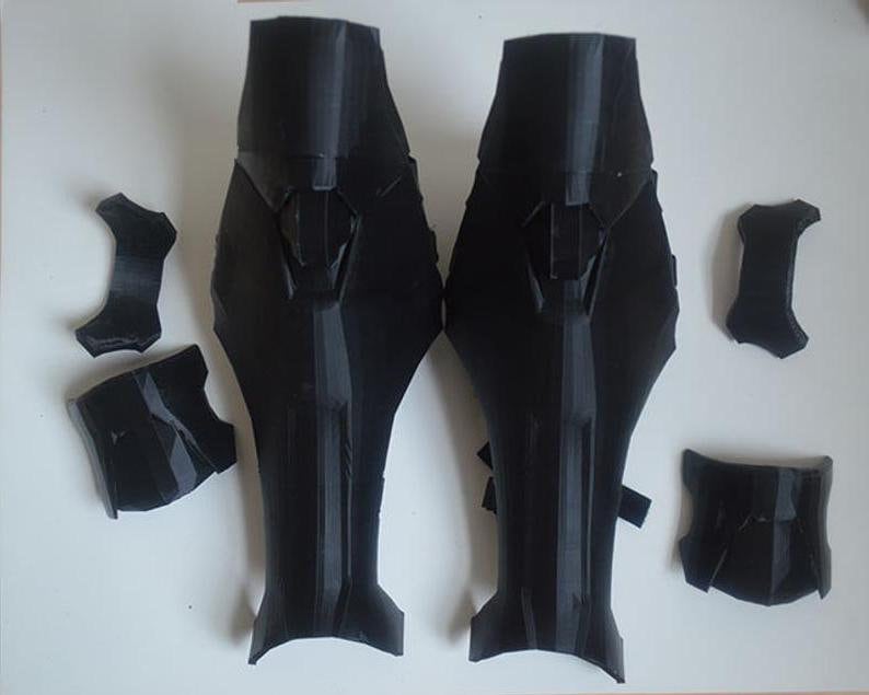 Sci-fi Soldier Space Marine Superhero Leg Armor With Straps Cosplay ...