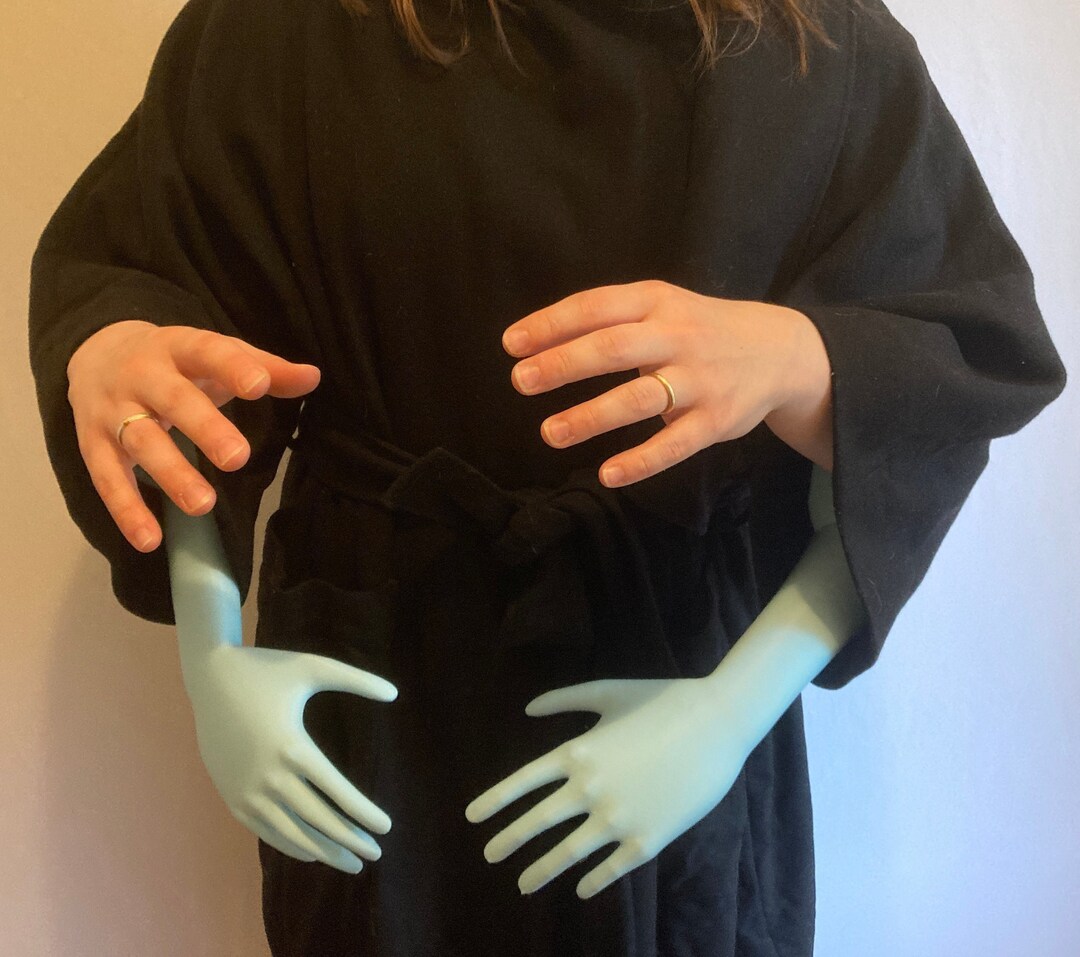 Blue Witch Prosthetic Arms Costume Prop Cosplay Custom Sized 3D Printed ...