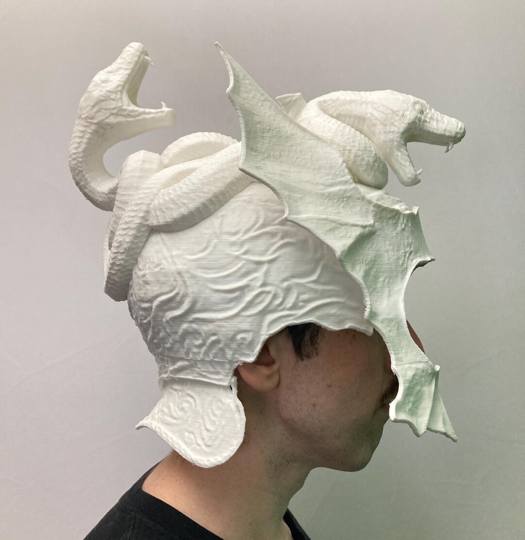 Snake Helmet Fantasy Video Game Armor - Etsy