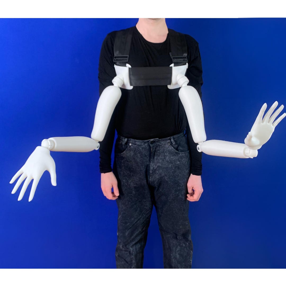 Posable Life Size Prosthetic Extra Arms With Harness for Costume Custom ...