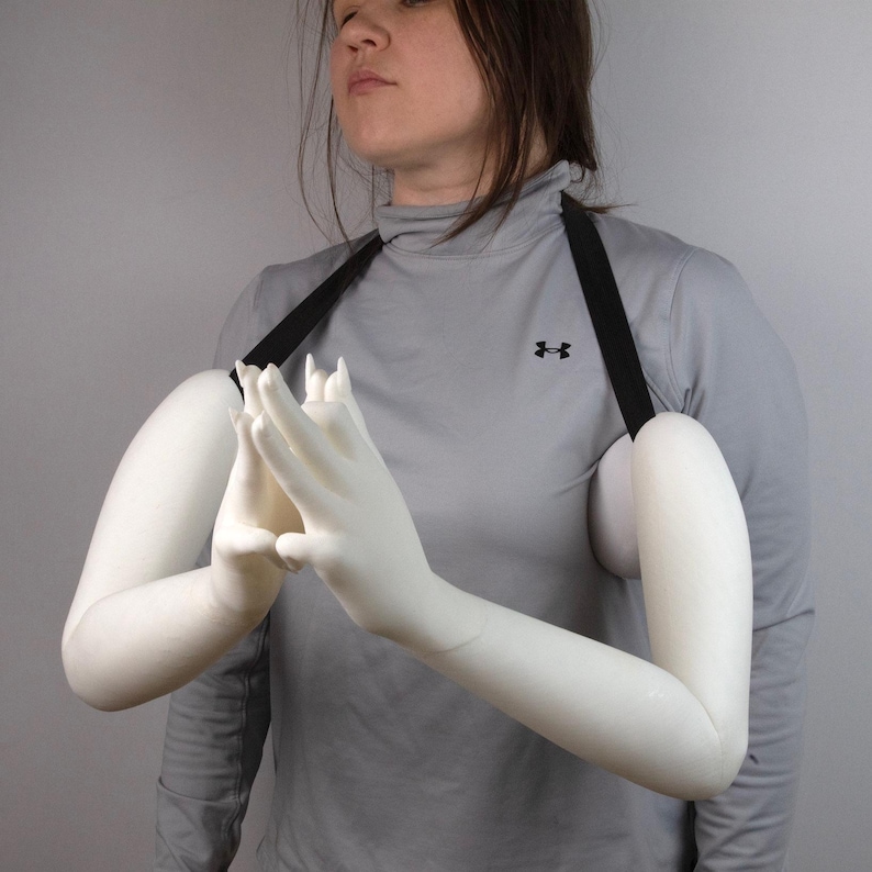 Replica Prosthetic Posed Arms Set Cosplay Costume Prop Straps Extra Set ...