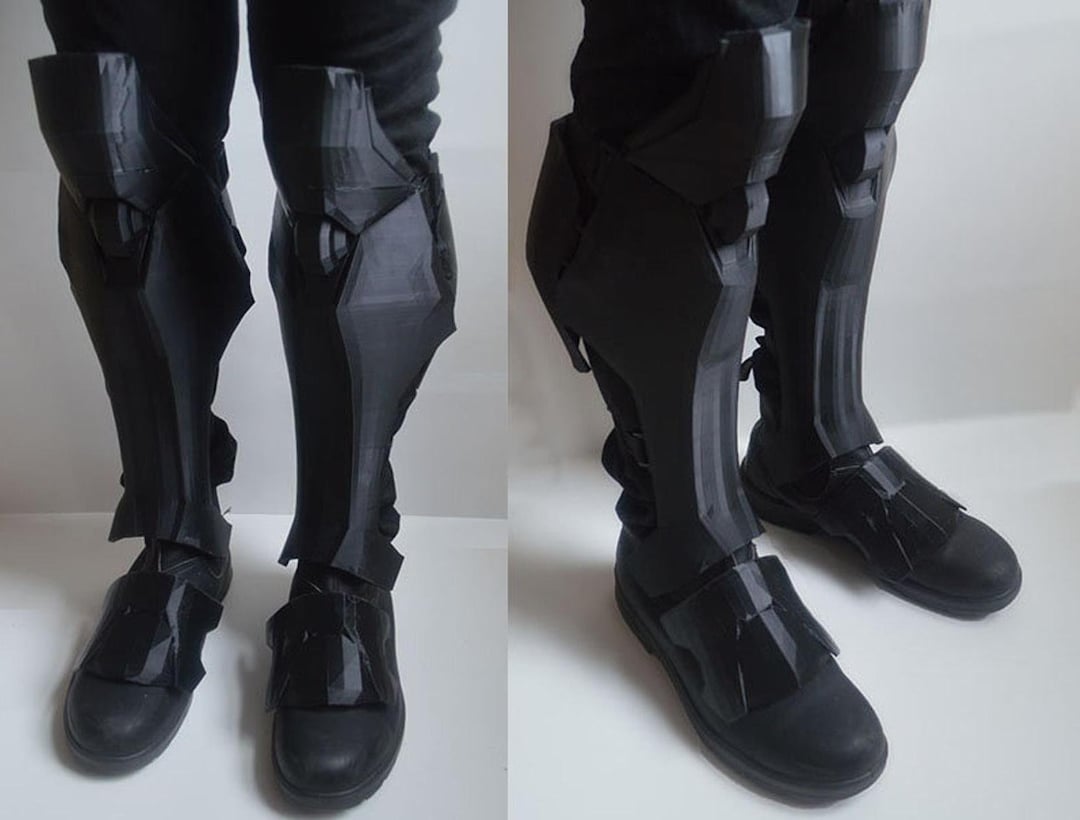 Sci-fi Soldier Space Marine Superhero Leg Armor With Straps Cosplay ...