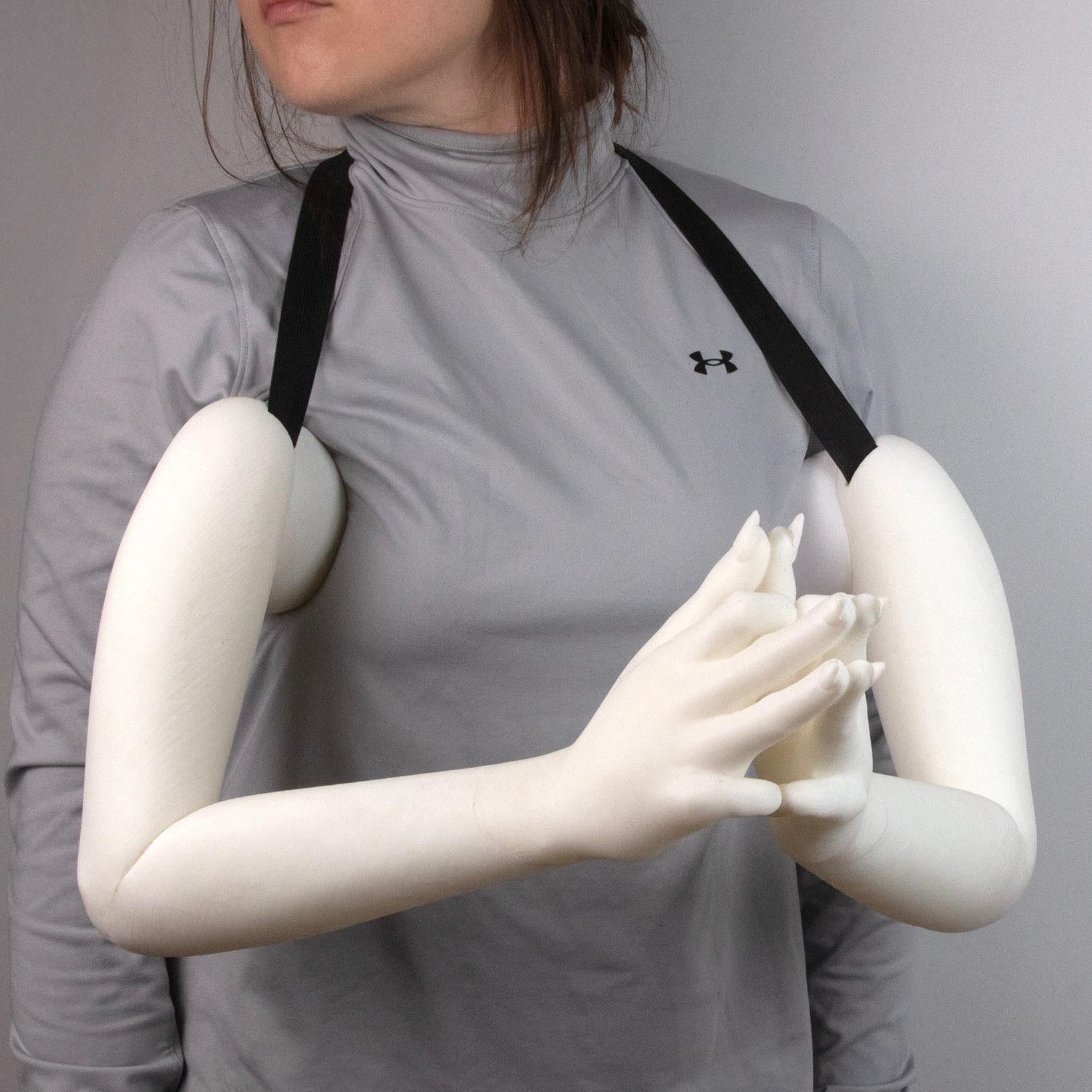 Replica Prosthetic Posed Arms Set Cosplay Costume Prop Straps Extra Set ...