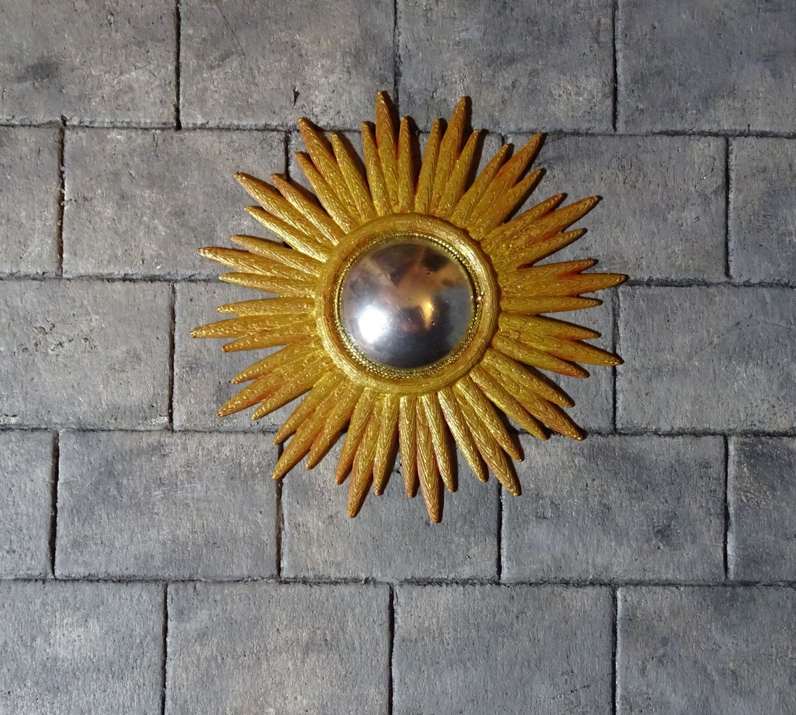 Miniature Sunburst Mirror Convex Mirror Dollhouse Antique - Etsy