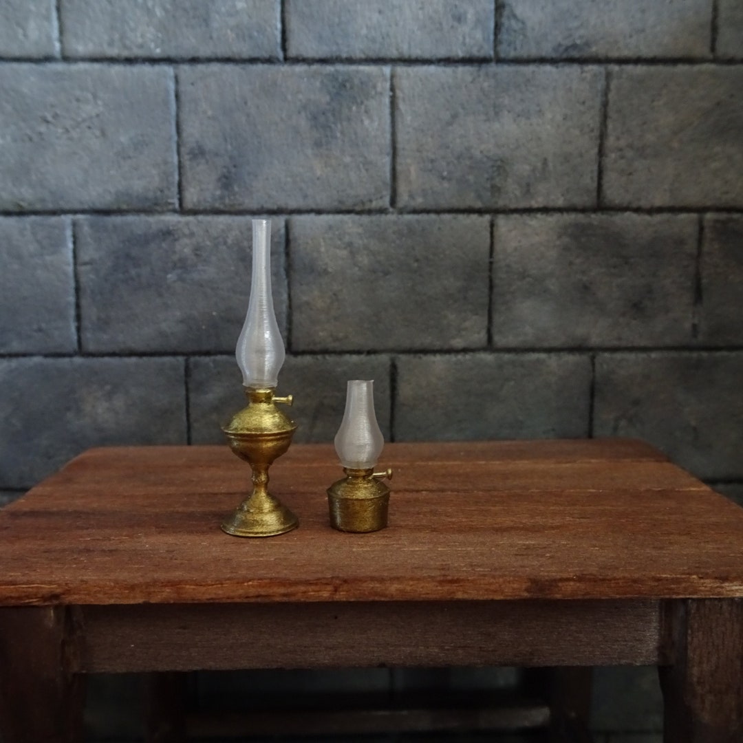 Miniature Oil Lamp for Everyday Use, Dollhouse 1:12 - Etsy