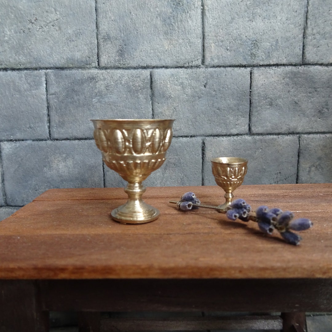Miniature Golden Goblet, 1inch Tall, Gothic Chalice, Haunted House ...
