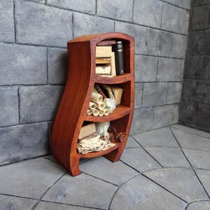 Miniature Wizard Bookshelf With Props, 1:12 Scale Alchemist Cabinet ...