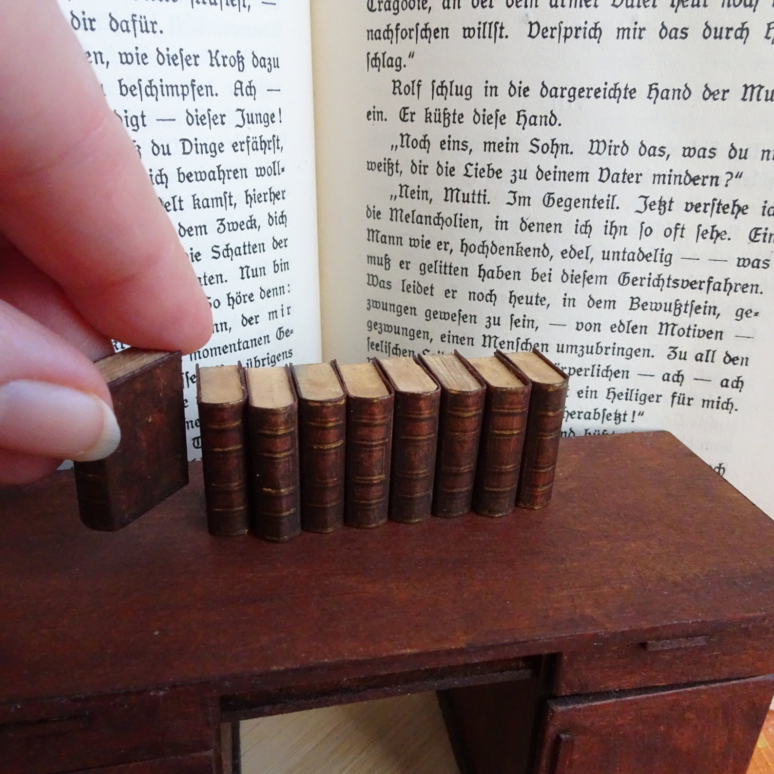 Miniature Old Book, Encyclopedia, Dictionary, Miniature Library 1 ...