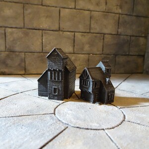 Mini Haunted House, Tiny Scary Mansion Halloween, Horror Scene, - Etsy