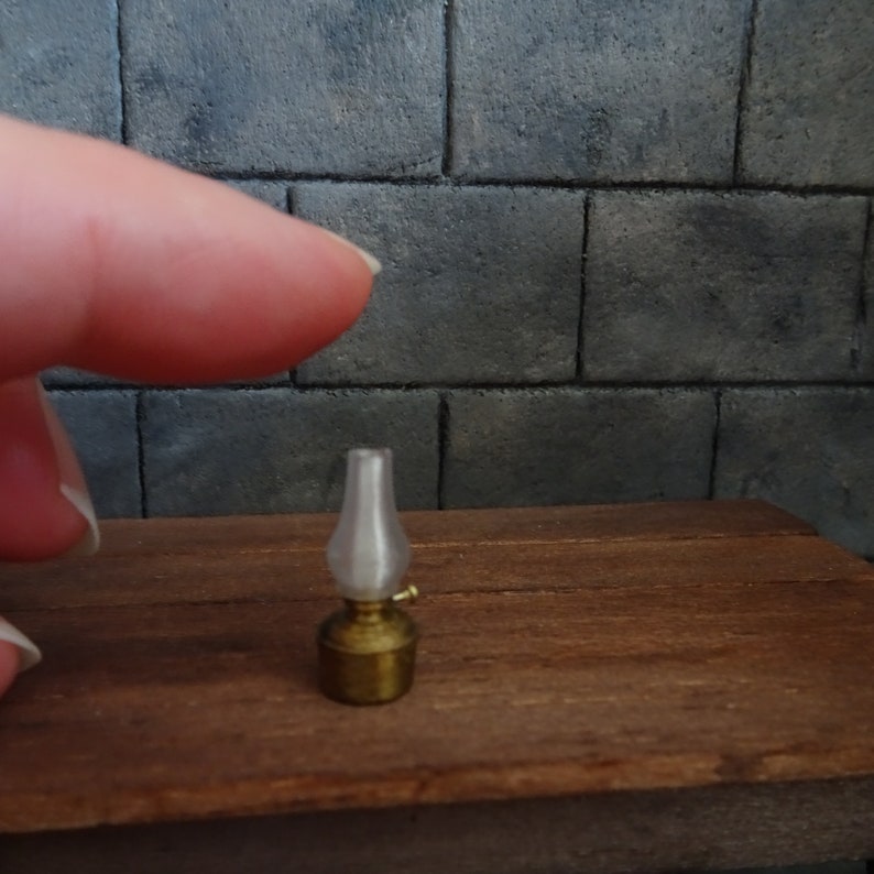 Miniature Oil Lamp for Everyday Use, Dollhouse 1:12 - Etsy