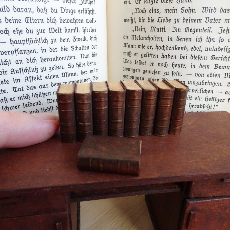 Miniature Old Book, Encyclopedia, Dictionary, Miniature Library 1 ...