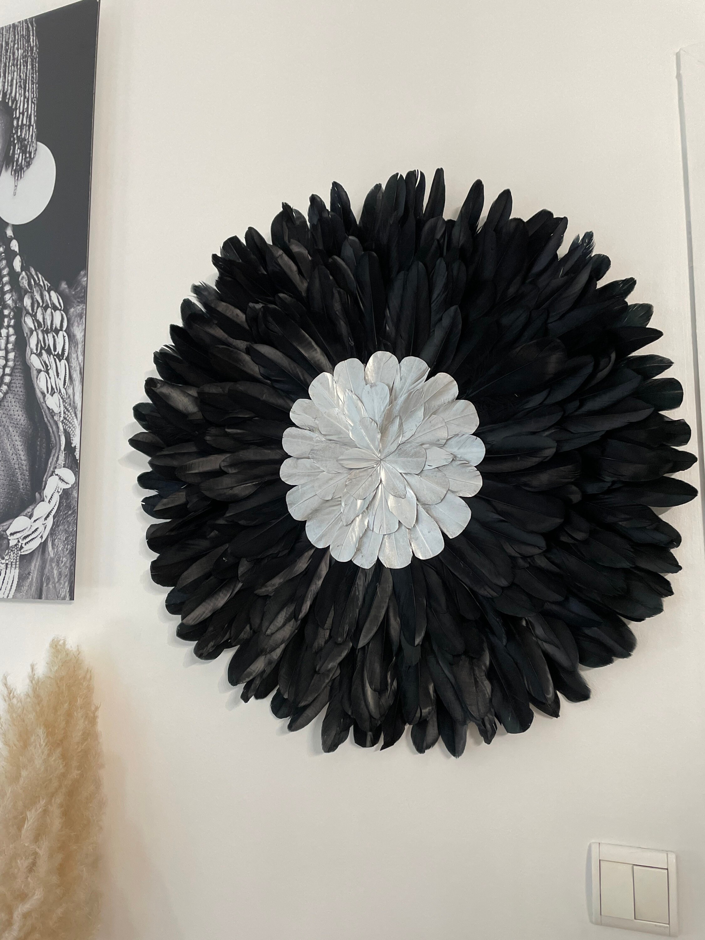 Superb Jujuhat Juju Hat Black and Silver 60 Cm in Diameter - Etsy UK