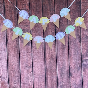 Ice Cream Party, Ice Cream Banner, Ice Cream Birthday, Ice Cream ...