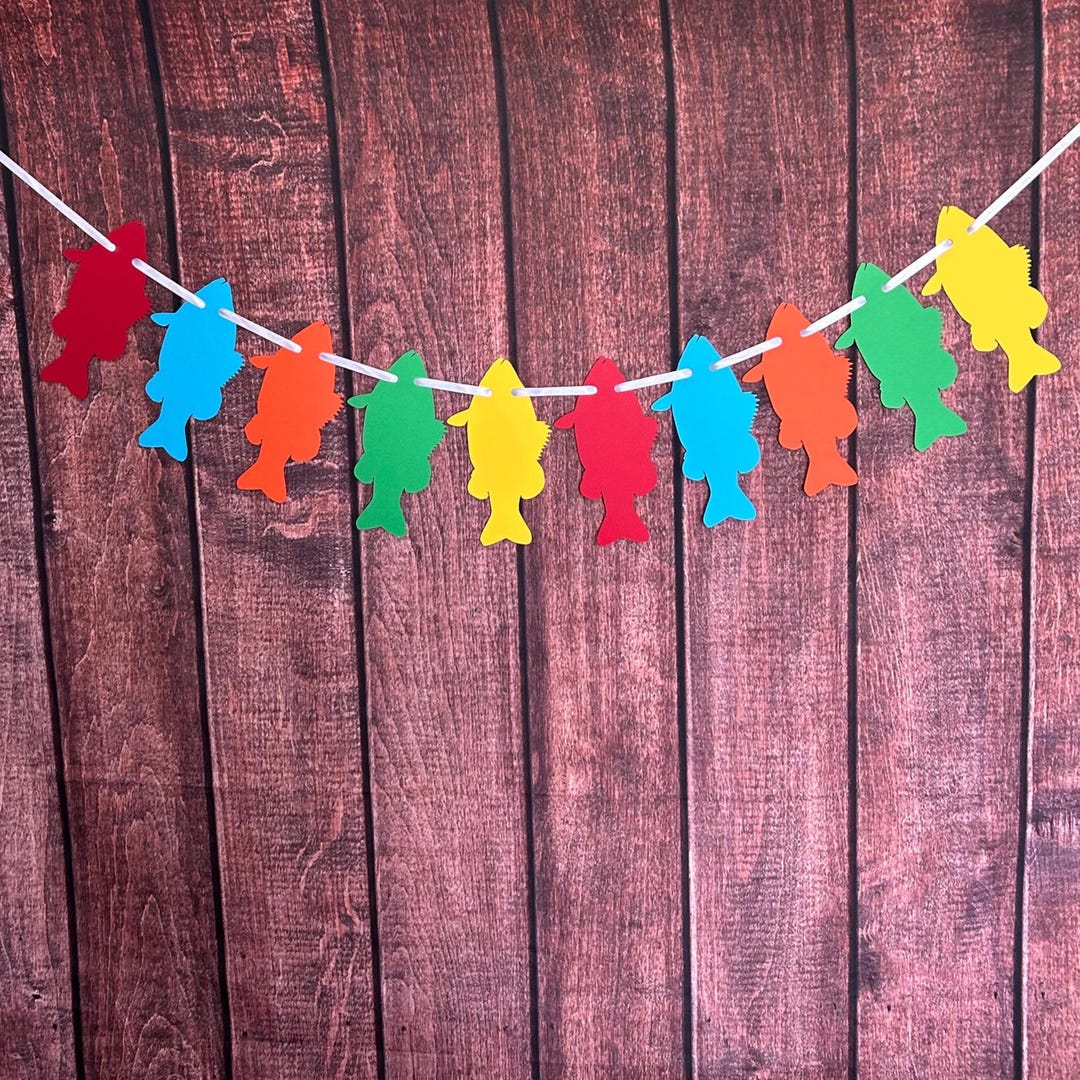 SHIPS FAST-- Fishing Party-- Fish Banner-- Fishing Birthday Party ...