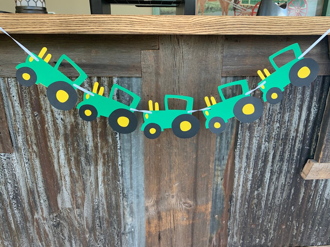 Tractor Banner, Tractor Theme Birthday, Tractor Theme Party, Farm ...
