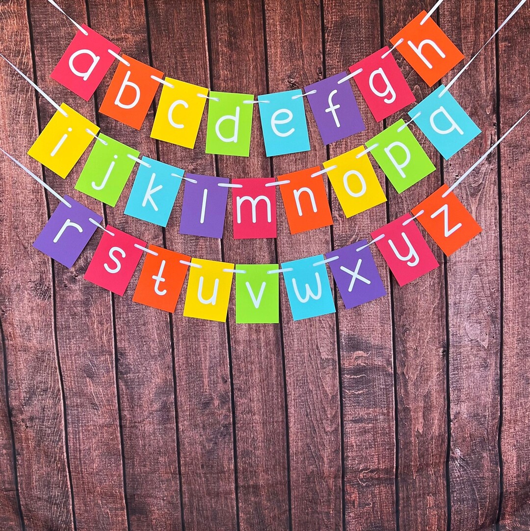 ABC Banner, Classroom Banner, Classroom Decor, Teachers Classroom Sign ...