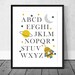 Outer Space Wall Decor, Alphabet Letters and Numbers Art, Boy Space ...