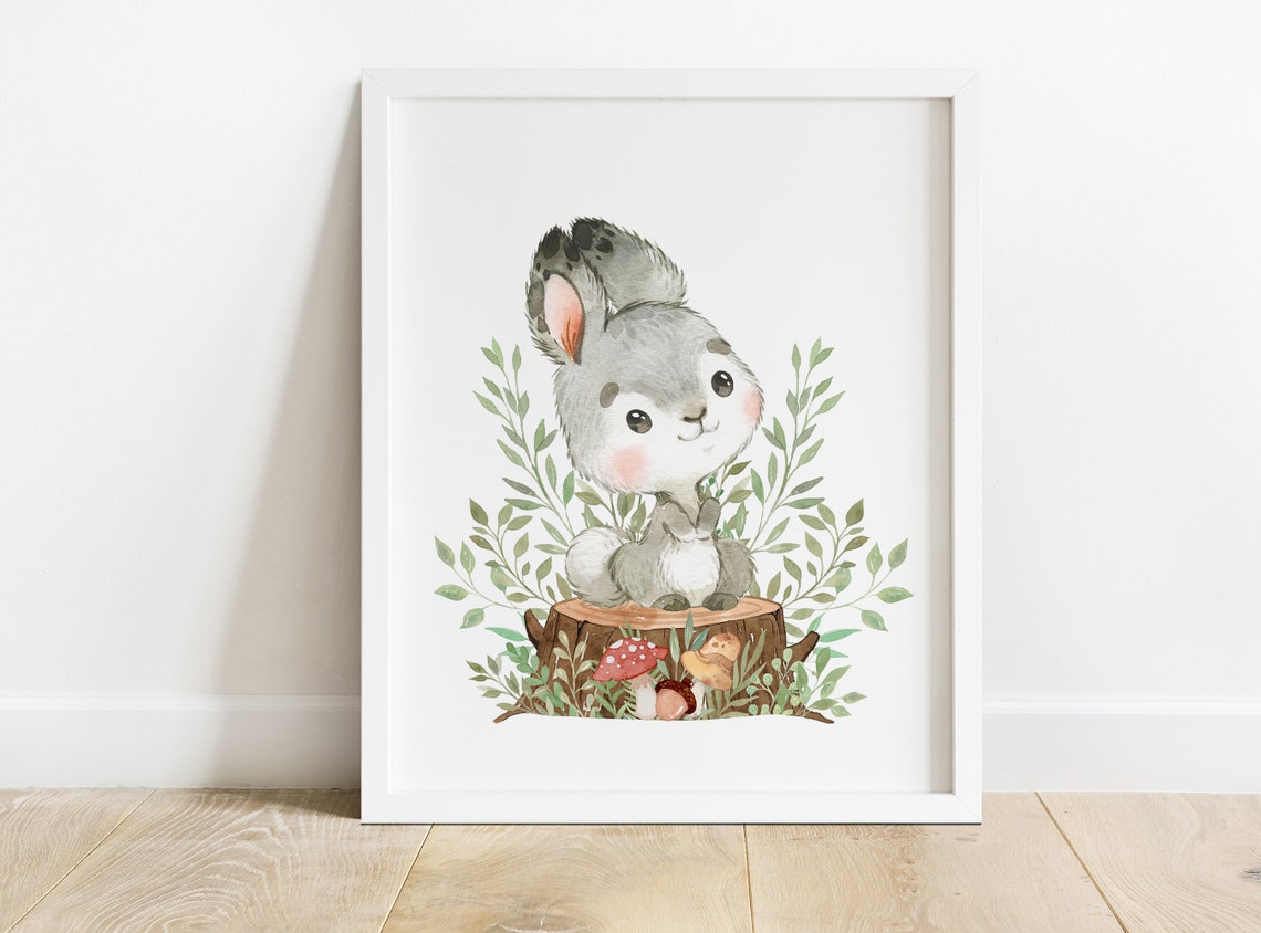 Woodland Animals Wall Decor Forest Animals Wall Decor Rustic - Etsy