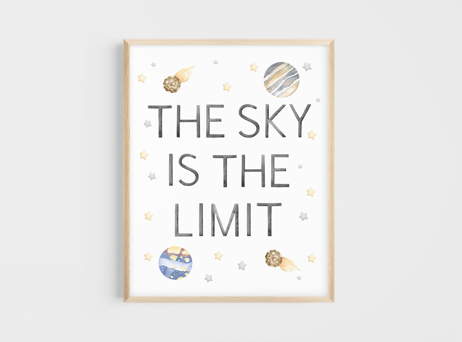 Outer Space Boy Room Decor, Rocket Planet, Neutral Nursery, Outer Space ...