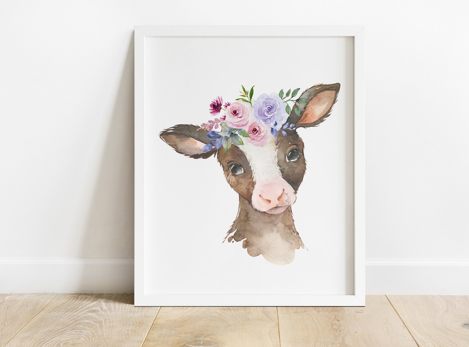 Cows Nursery Wall Decor Farm Animals Nursery Art Boho Cow | Etsy