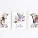 Cow Nursery Art, Cow Nursery Wall Decor, Baby Girl Nursery Decor ...
