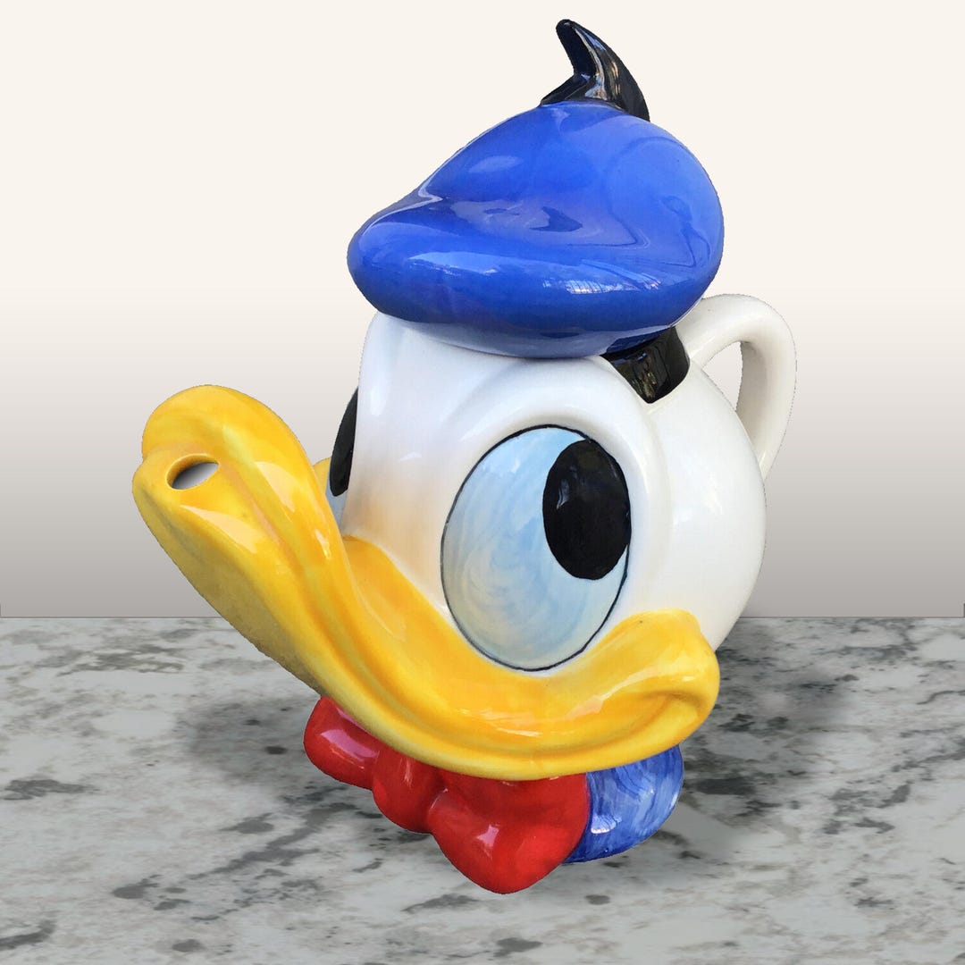 Disney Donald Duck the Good Company 9” Hand-painted Teapot – Vintage ...