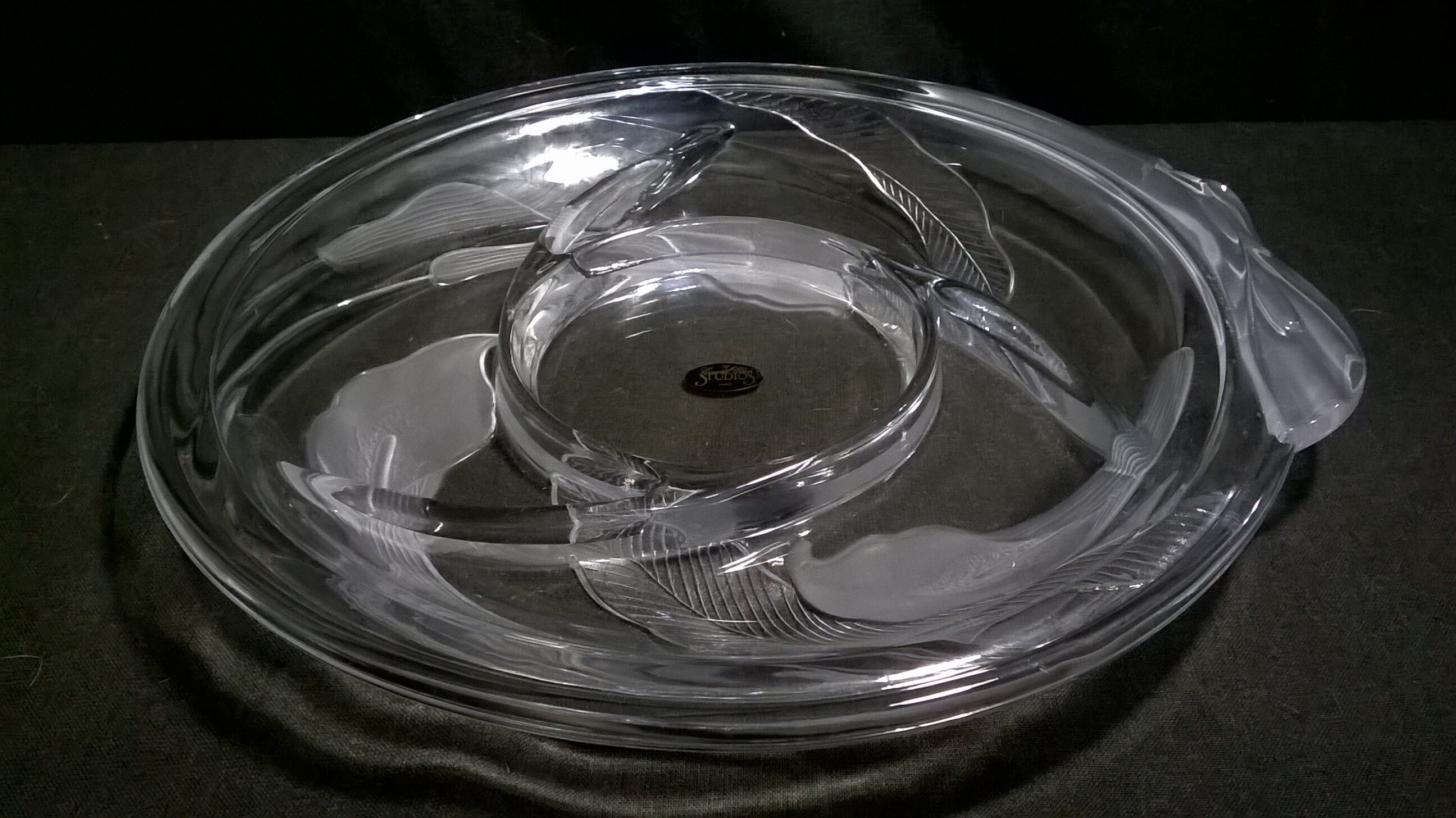 Crystal Clear Studios Calla Lily Divided Serving Platter - Etsy UK