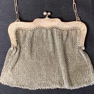Vintage German Silver Mesh Clutch Purse - Etsy